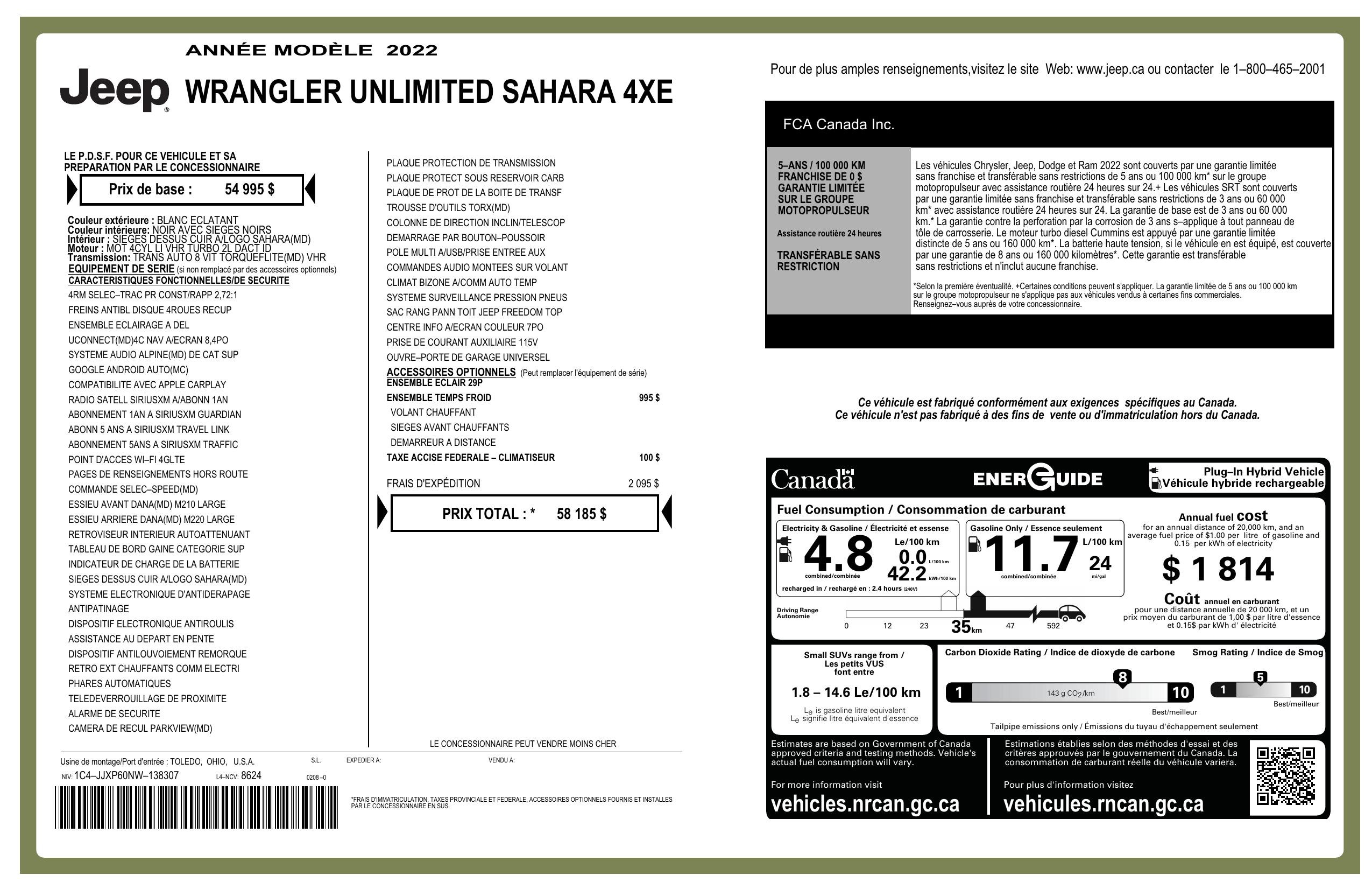 Sold 2022 Jeep Wrangler 4xe Unlimited Sahara in Lansing