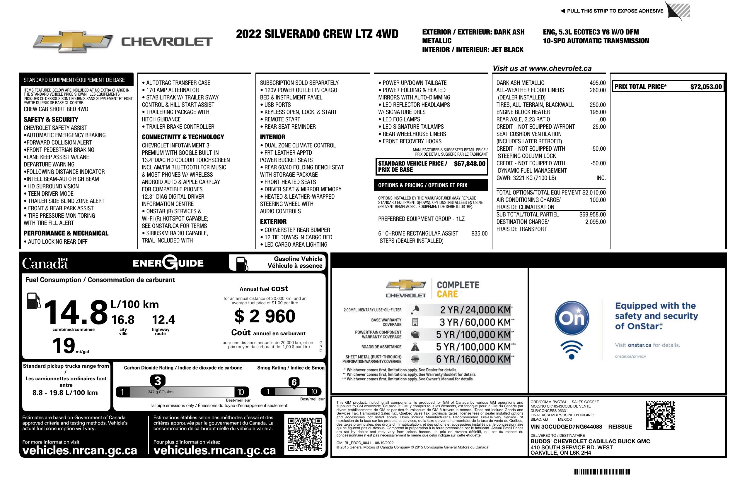 Sold 2022 Chevrolet Silverado 1500 LTZ in Georgetown